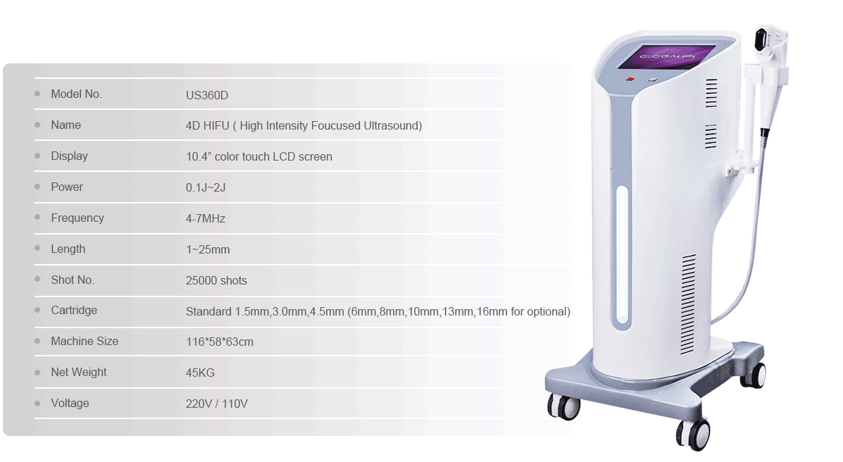 professional best skin tightening face lifting hifu machine price for sale